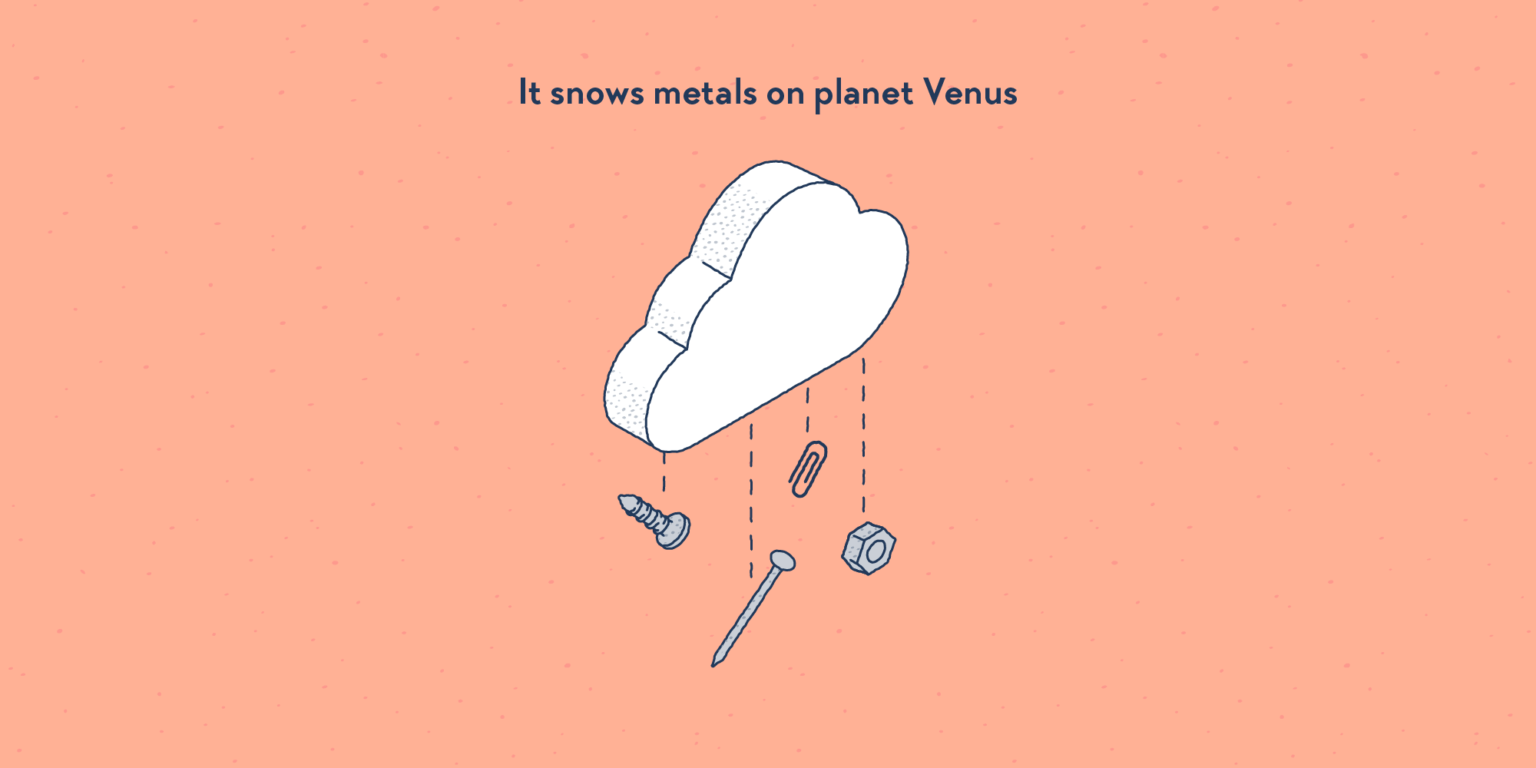 It snows metals on planet Venus – Factourism