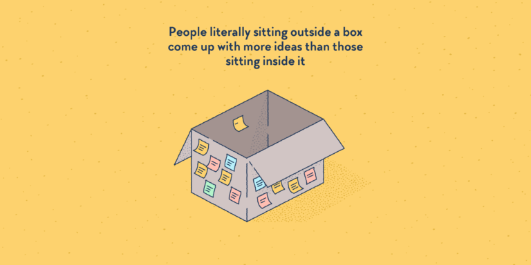 People literally sitting outside a box come up with more ideas than ...